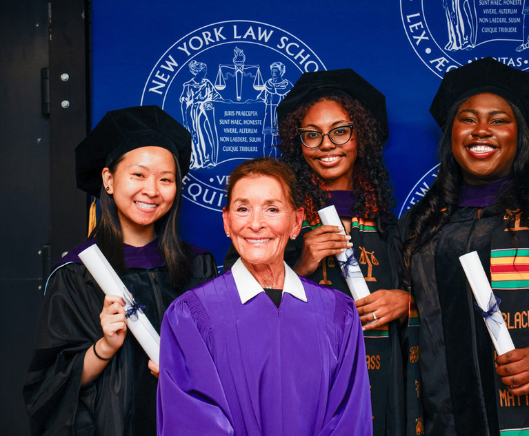 Judge Judy Sheindlin Makes Surprise Visit at NYLS Commencement Ceremony ...